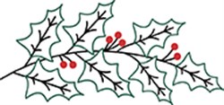 Christmas Holly print art print art at EmbroideryDesigns.com ...
