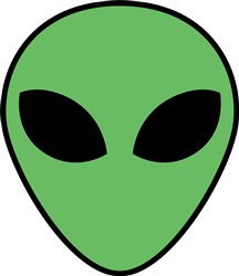 Alien Face print art print art at EmbroideryDesigns.com ...