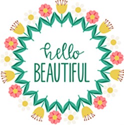 Hello Beautiful print art print art at EmbroideryDesigns.com ...