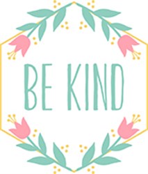 Be Kind print art print art at EmbroideryDesigns.com ...