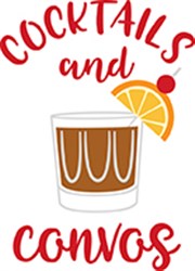 Cocktail & Convos print art print art at EmbroideryDesigns.com ...