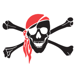 Pirate Crossbones SVG cut file at EmbroideryDesigns.com ...