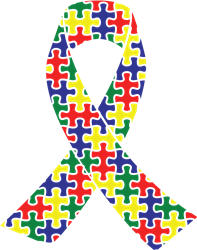 Autism Puzzle Awareness Ribbon SVG cut file at EmbroideryDesigns.com ...