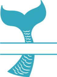 Split Mermaid Tail SVG cut file at EmbroideryDesigns.com ...