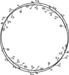 Circle Frame SVG cut file at EmbroideryDesigns.com | EmbroideryDesigns.com