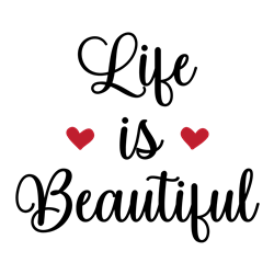 Life Is Beautiful SVG cut file at EmbroideryDesigns.com ...