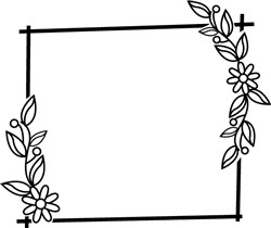 Floral Square SVG cut file at EmbroideryDesigns.com | EmbroideryDesigns.com