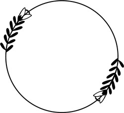 Floral Circle SVG cut file at EmbroideryDesigns.com | EmbroideryDesigns.com