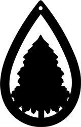 Teardrop Tree Earring SVG cut file at EmbroideryDesigns.com ...