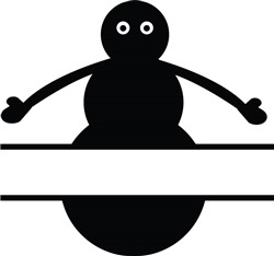 Snowman Split SVG cut file at EmbroideryDesigns.com | EmbroideryDesigns.com