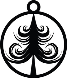 Swirl Tree Ornament SVG cut file at EmbroideryDesigns.com ...