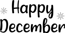 Happy December SVG cut file at EmbroideryDesigns.com ...