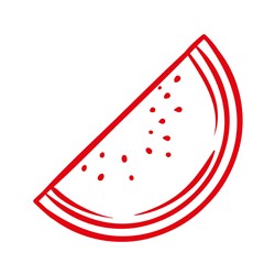 Watermelon Outline SVG cut file at EmbroideryDesigns.com ...