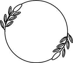 Round Floral Wreath SVG cut file at EmbroideryDesigns.com ...