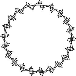 Christmas Berries Wreath SVG cut file at EmbroideryDesigns.com ...