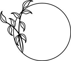 Vine Outline Circle SVG cut file at EmbroideryDesigns.com ...