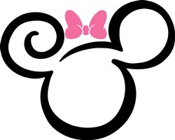 Princess Minnie SVG cut file at EmbroideryDesigns.com ...