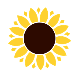 Yellow Sunflower SVG cut file at EmbroideryDesigns.com ...