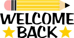 Welcome Back SVG cut file at EmbroideryDesigns.com | EmbroideryDesigns.com