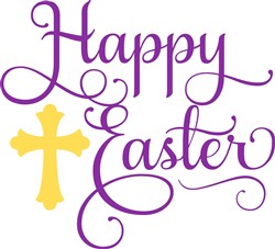 Happy Easter Cross SVG cut file at EmbroideryDesigns.com ...