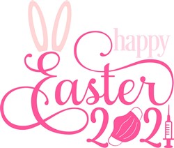 Happy Easter Pandemic 2021 SVG cut file at EmbroideryDesigns.com ...