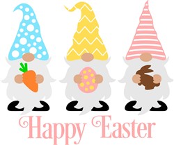 Gnomes Happy Easter SVG cut file at EmbroideryDesigns.com ...