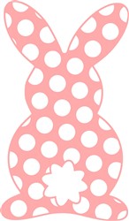 Polka Dot Easter Bunny SVG cut file at EmbroideryDesigns.com ...