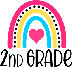 2nd Grade Rainbow SVG cut file at EmbroideryDesigns.com ...