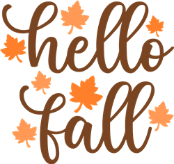 Hello Fall Leaves SVG cut file at EmbroideryDesigns.com ...