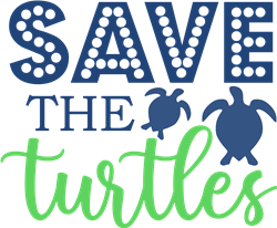 Save The Turtles SVG cut file at EmbroideryDesigns.com ...