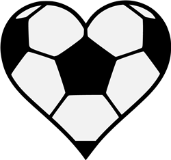 Soccer Heart SVG cut file at EmbroideryDesigns.com | EmbroideryDesigns.com