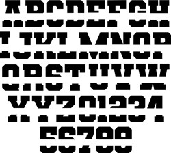 Split Varsity Alphabet SVG cut file at EmbroideryDesigns.com ...