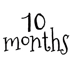 10 Months SVG cut file at EmbroideryDesigns.com | EmbroideryDesigns.com