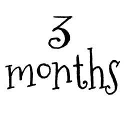 3 Months SVG cut file at EmbroideryDesigns.com | EmbroideryDesigns.com