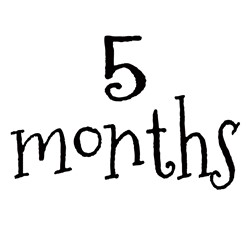 5 Months SVG cut file at EmbroideryDesigns.com | EmbroideryDesigns.com