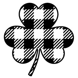 Plaid Clover SVG cut file at EmbroideryDesigns.com | EmbroideryDesigns.com