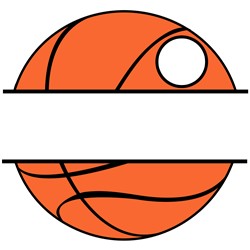 Basketball Split SVG cut file at EmbroideryDesigns.com ...