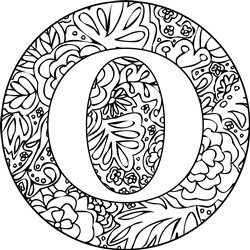 Mandala Monogram Letter O SVG cut file at EmbroideryDesigns.com ...