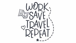 Work Save Travel SVG cut file at EmbroideryDesigns.com ...