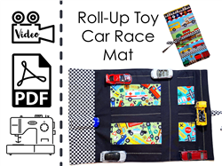 Roll-Up Car Race Mat PDF Sewing Pattern by Aloha Sewing Company ...