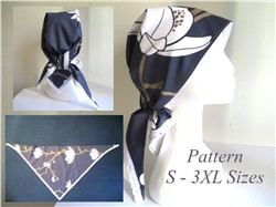 Chemo Triangle Head Scarf PDF Sewing Pattern by Cotton Rasa Patterns ...