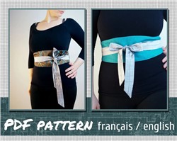 Reversible Obi Belt PDF Sewing Pattern by Julie Chantal ...