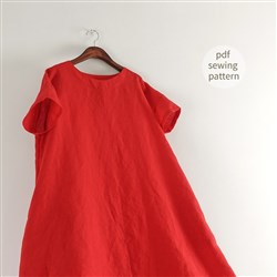 Drop Shoulder Dress PDF Sewing Pattern for Women by Sewing Man Patterns ...