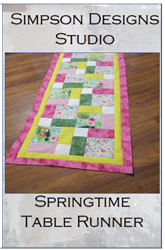 Springtime Table Runner Pattern PDF by Simpson Designs Studio by Simpsondesignsstudio ...