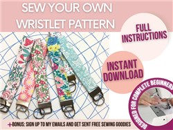Sew A Fabric Wristlet PDF Sewing Pattern by The Orchid Craft Room ...