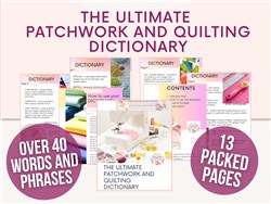 The Ultimate Patchwork and Quilting Dictionary Embroidery Project ...