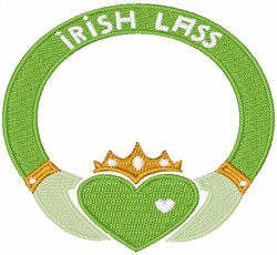 Irish Lass Embroidery Design | EmbroideryDesigns.com