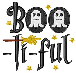 Boo-Ti-Ful Embroidery Design | EmbroideryDesigns.com
