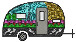 Camp Trailer Embroidery Design | EmbroideryDesigns.com