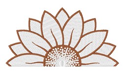 Sunflower Pocket Topper Embroidery Design | EmbroideryDesigns.com